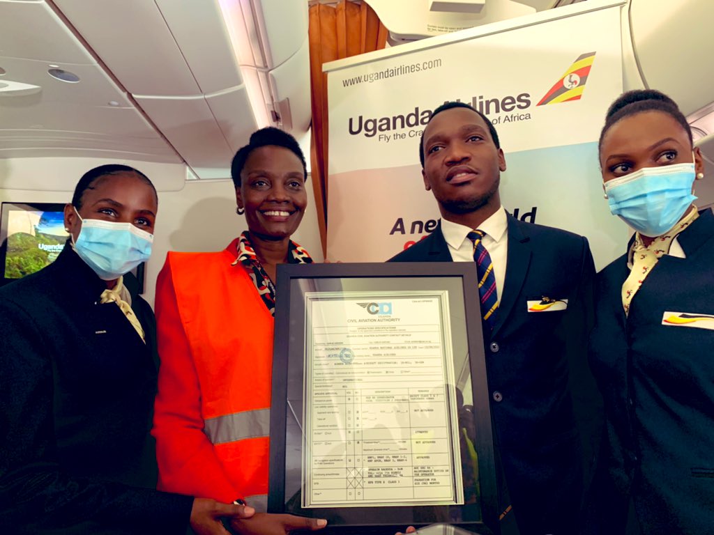 Uganda Airlines gets operator's licence to fly its two airbuses