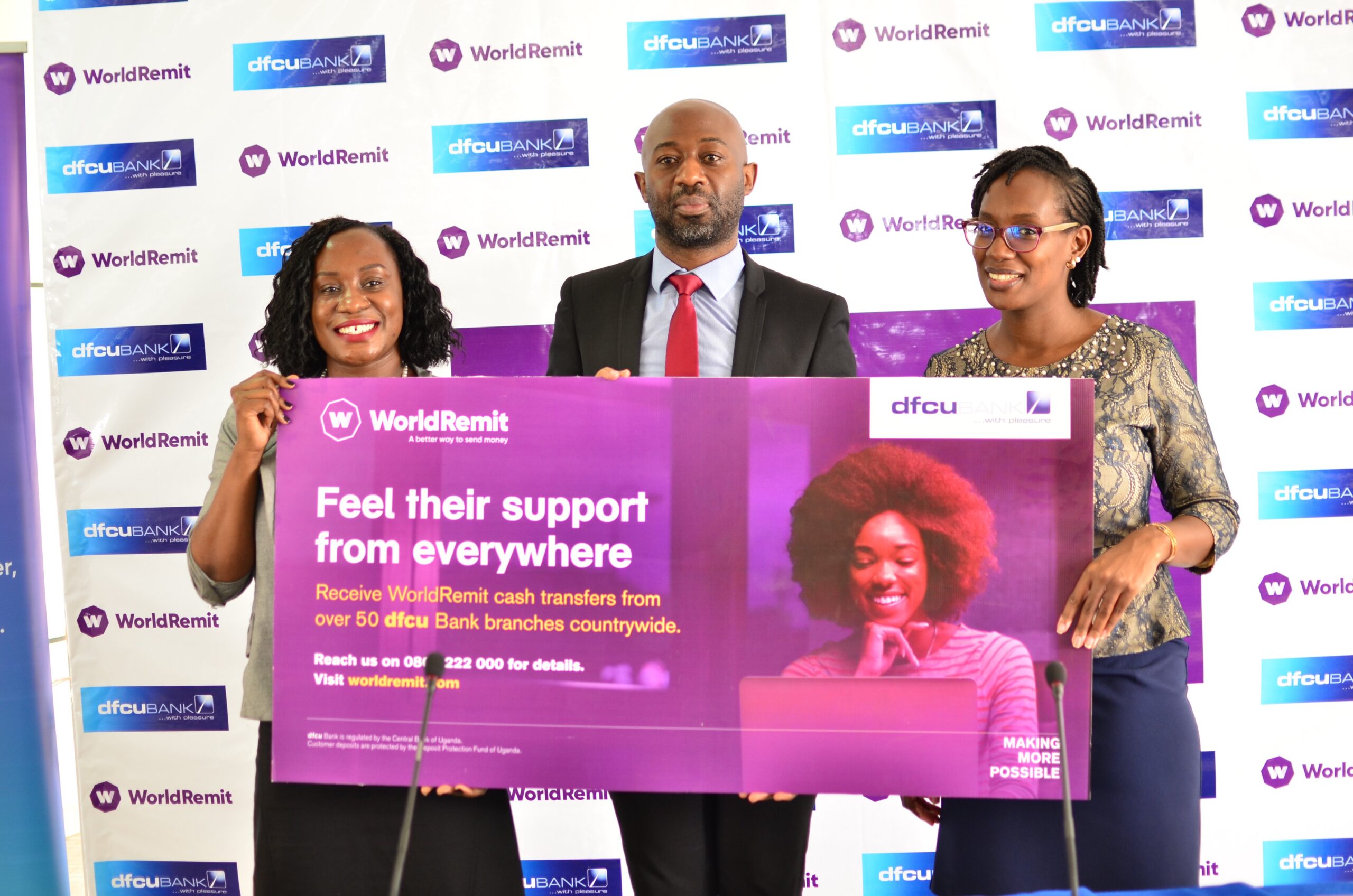dfcu Bank partners With WorldRemit to ease money transfers