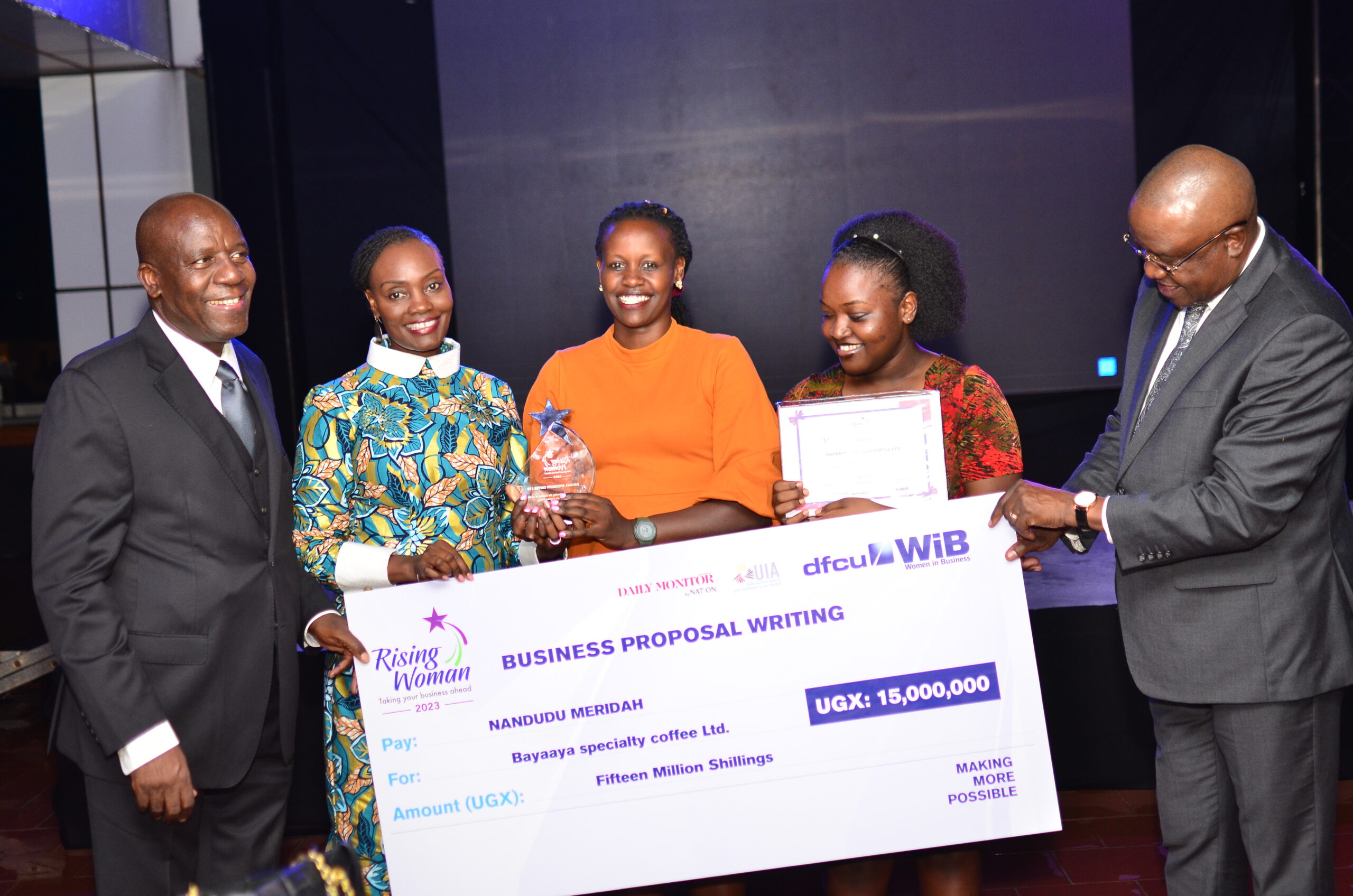 dfcu Bank awards winners of Rising Woman Campaign