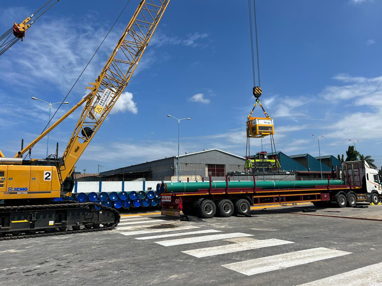 First 100km of pipes for EACOP arrive at Dar es Salaam Port