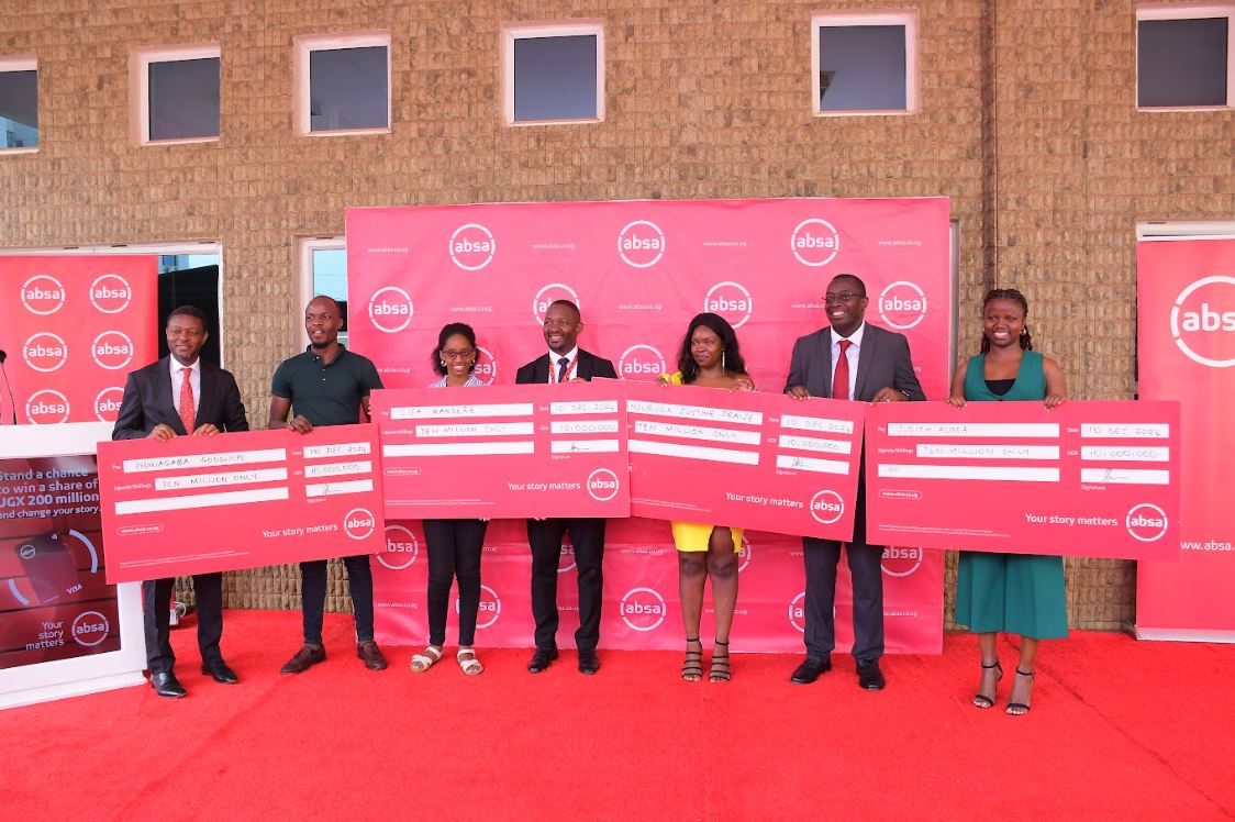 Absa Bank Uganda rewards loyal customers with UGX 50M cash